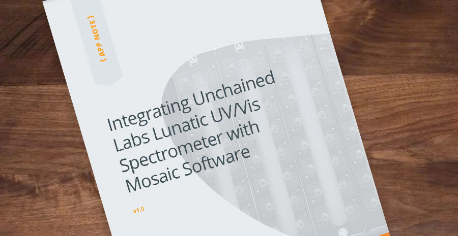Integrating Unchained Labs Lunatic UV/Vis Spectrometer with Mosaic Software